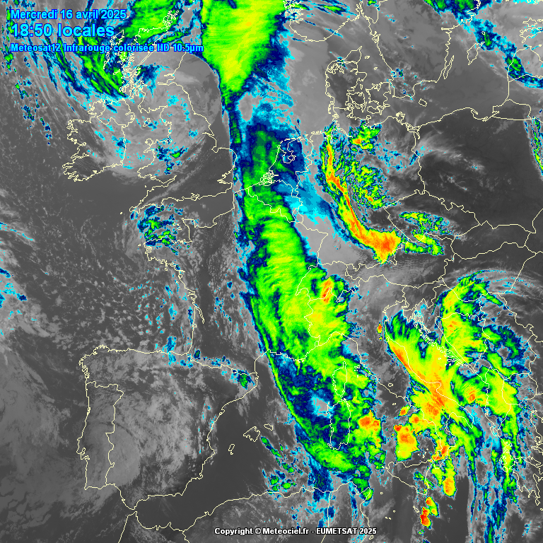 Meteociel - Observations satellite - images satellite infrarouge et visible
